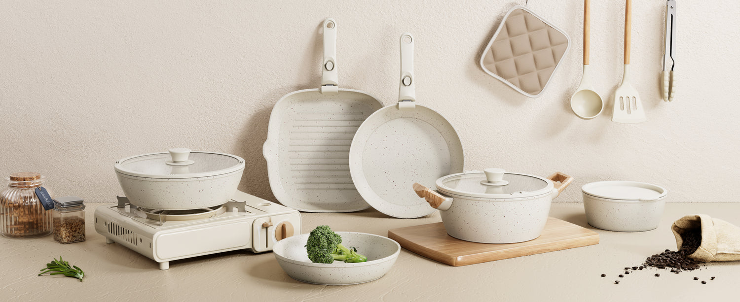 Bazova | Healthy & Durable Cookware Sets with Ceramic Coating